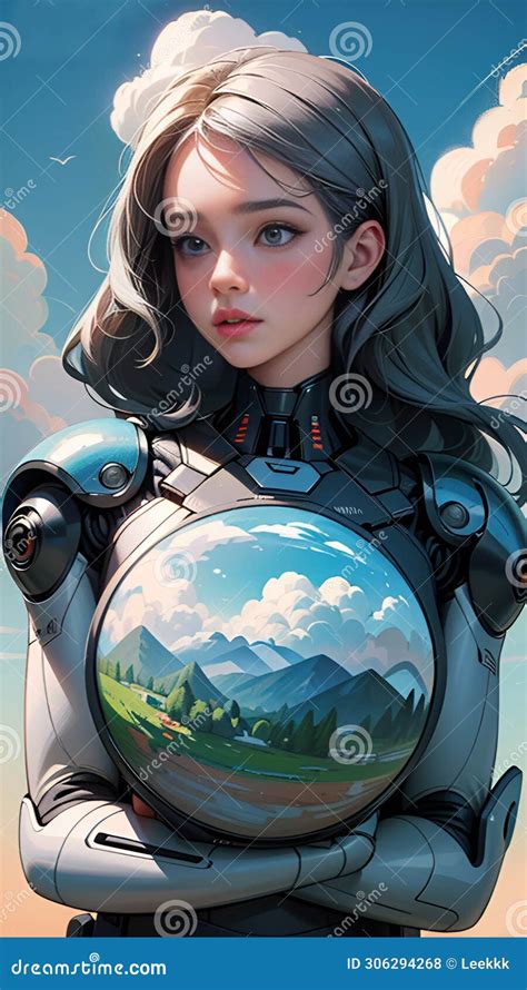 aesthetic female technology figures artificial intelligence