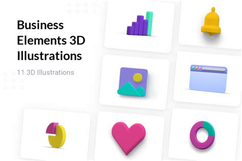Business Elements 3d Illustration Pack 10 Free Download User