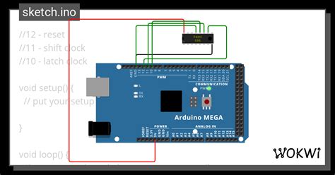 Expanding Arduino Output Pins Using Shift Register Wokwi Esp Stm