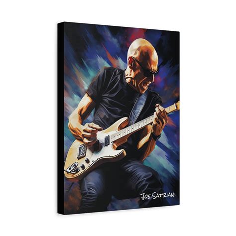 Joe Satriani Music Legends In High Definition Canvas Art Etsy
