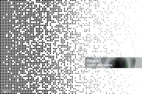 픽셀 모자이크 픽셀화 패턴 분산 그레이스케일 배경 비즈니스 아트 그라데이션 광장 비행 하프톤 매트릭스 블록 떨어지는 최근 벡터 텍스처 모자이크 처리에 대한 스톡 벡터 아트