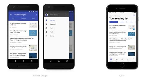 Material Design V S Ios 11 — Helena Stening