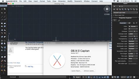 Solved Autocad Compatibility With Os X El Capitan 10 11 Autodesk