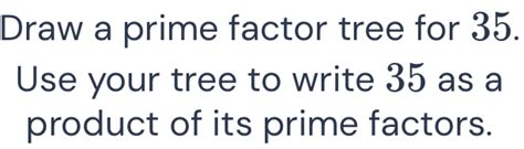 Solved Draw A Prime Factor Tree For Use Your Tree To Write As A