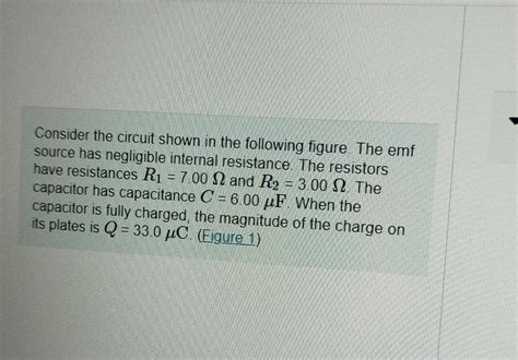 Solved Consider The Circuit Shown In The Following Figure Chegg