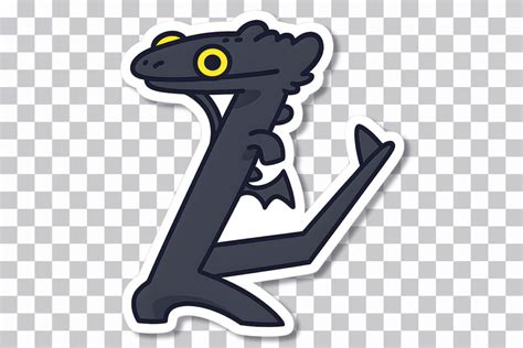Chibi Toothless Dragon Meme Sticker Adorable Funny Png Sticker