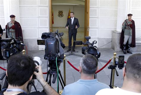 Во живо Изјава на Мицкоски по добивањето на мандатот Независен Весник