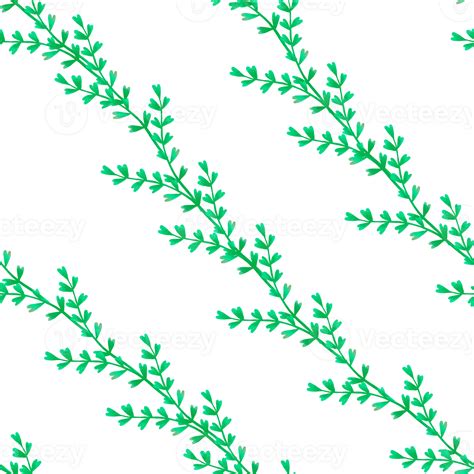 seamless pattern with sea green algae striped background hand drawn
