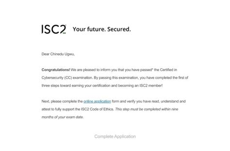 chinedu ugwu on linkedin isc2 cybersecurity professionalgrowth continuouslearning