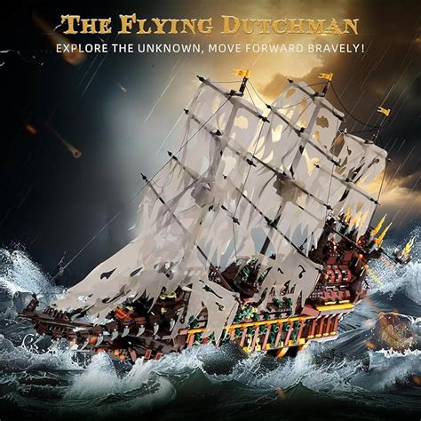 Mould King Ship Model Mould King 13197 Flying Dutchman Dragon Master