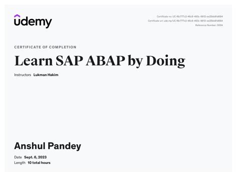 Anshul Kumar Pandey On Linkedin Sapabap Certificationachieved
