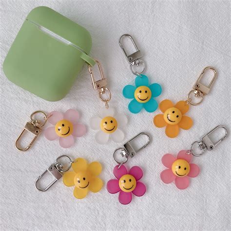 11스마일 플라워 키링 에어팟키링 버즈키링 우정키링 커플키링 생일선물 에이블리