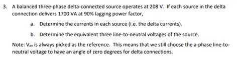 Solved A Balanced Three Phase Delta Connected Source Chegg Com