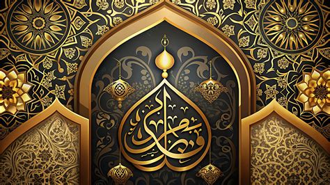 Classic Islamic Architecture Inspired Artwork Islamic Archway Islamic Background Eid Mubarak