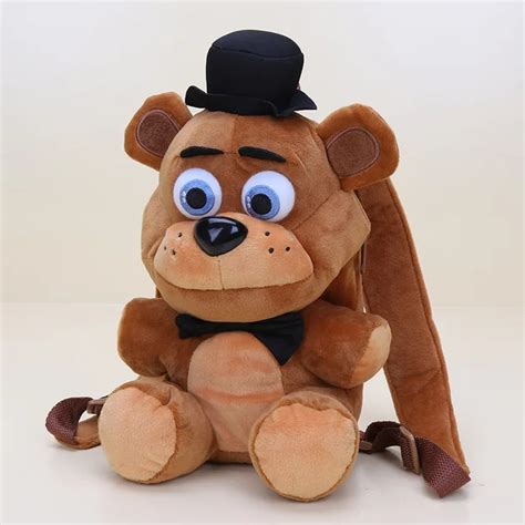 33cm Brown Bear Bag Freddy Plush Bag Freddy Fazbear Chica Bonnie Mangle
