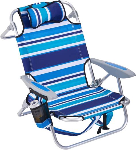 Lirted Portable Beach Chair For Adults Outdoor Camping Chair Lay Flat