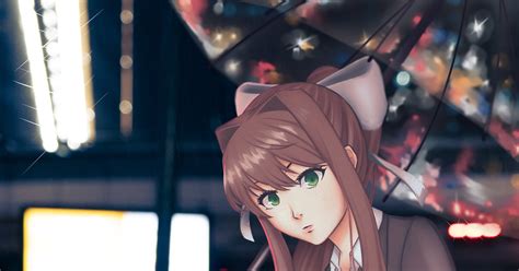 Monikaddlc Rainy Monika Potatoemsのイラスト Pixiv