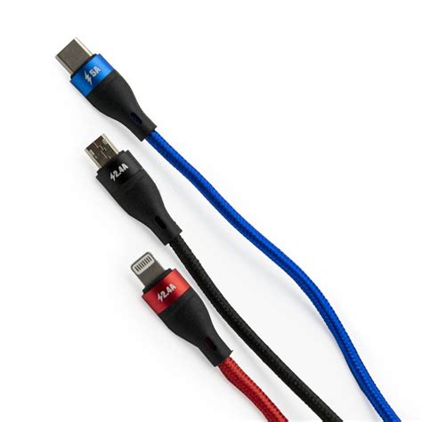 Ezra 3 Az 1 Ben Usb Töltő és Adatkábel Micro Usb Type C és