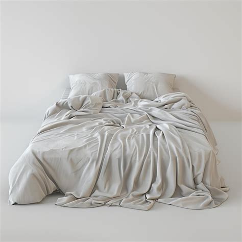 Square Bed Fabric Texture White Background Premium Ai Generated Image