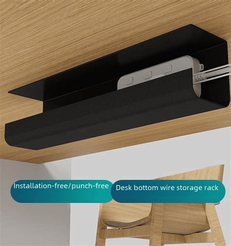 Under The Table Wire Management Rack Wire Storage Slot Computer Table