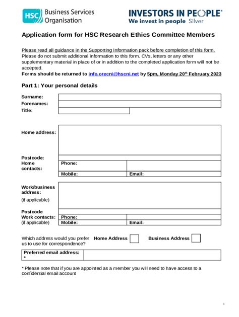 Hsc Research Application Guidance Research Hscni Doc Template Pdffiller