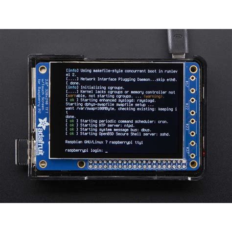 PiTFT Plus 320x240 2 8 TFT Capacitive Touchscreen Mini Kit Pi 2