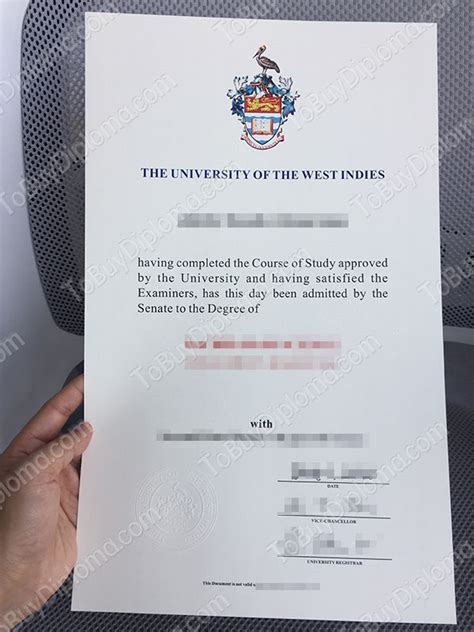 University Of The West Indies Diploma Uwi Degree For Sale