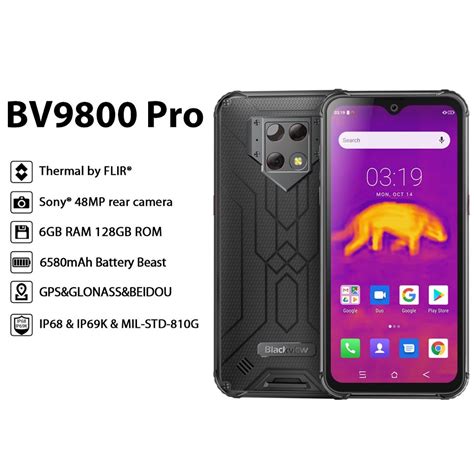 Blackview BV9800 Pro - 2020 Best Rugged Smartphone with FLIR Thermal ...