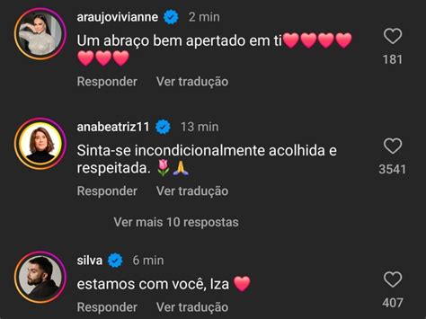 Após separação relâmpago famosos prestam apoio para Iza Portal Leo Dias