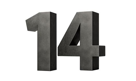 Number 14 Pngs For Free Download