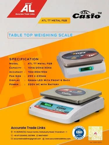 Atl Casio Tt M Fandb 10kg Accuratetradelinks