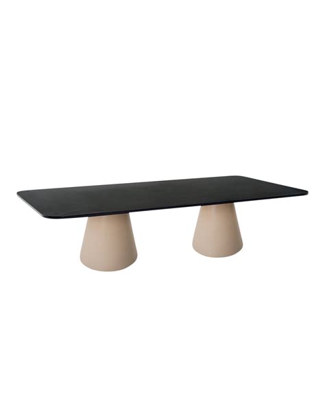 Rectangular Metal Pedestal Table Bowermans
