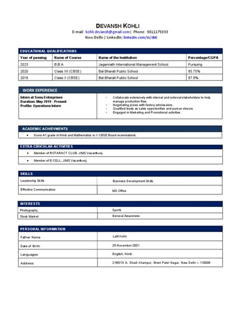 devansh resume pdf pdf