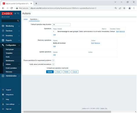 CentOS Stream 8 Zabbix 6 0 Notification Email Setting Server World
