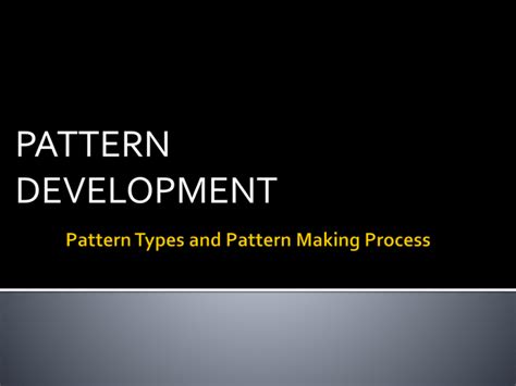 Apparel Pattern Development Design And Production
