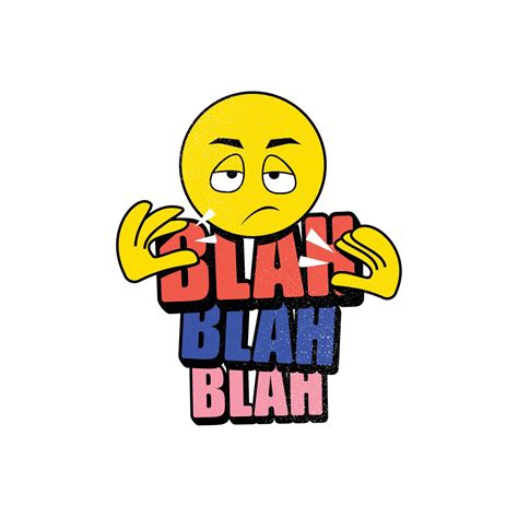Blah Blah Blah T Shirt Design Vector 17154363 Vector Art At Vecteezy