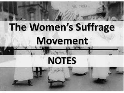 Ppt The Womens Suffrage Movement Powerpoint Presentation Free
