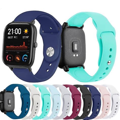 20mm Silicone Strap For Xiaomi Huami Amazfit Gts Gts 2 Gts 2e Bip Bit Lite Youth Smart Watch