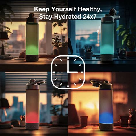 Aquaminder Smart Water Bottle Smart Hydration With Reminders And Long
