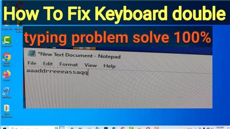 How To Fix Keyboard Double Typing Problem Solve 100 Youtube