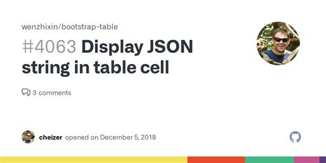 Display Json String In Table Cell Issue Wenzhixin Bootstrap