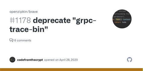deprecate grpc trace bin · issue 1178 · openzipkin brave · github
