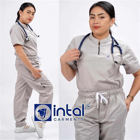 Intal Scrubsuit 028 Elite Mapagmalasakit Zip Up Chino Collar Cargo 6