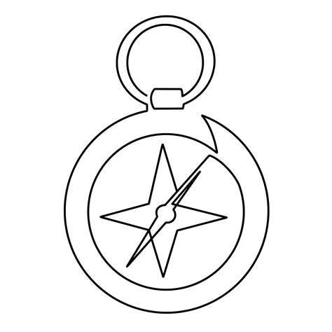 Premium Vector Vector Continuous One Line Compass Illustration