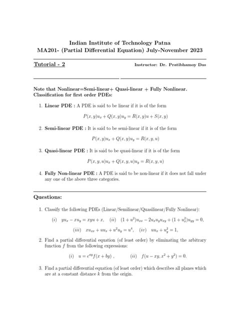 tutorial 2 2023 pdf pdf partial differential equation