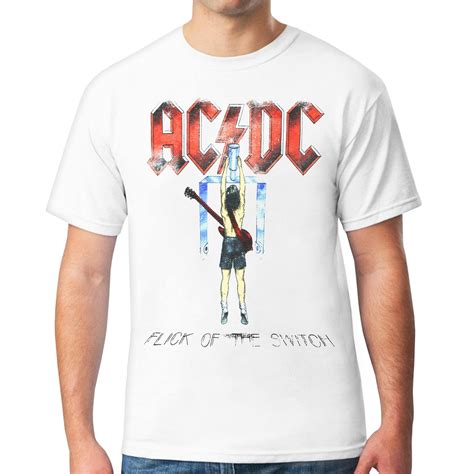Acdc Flick Of The Switch T Shirt T Shirtsclothing Loudtrax