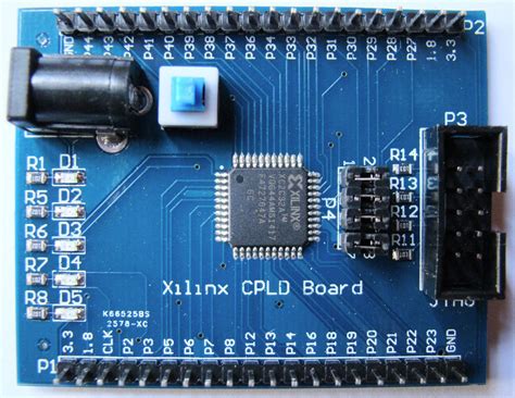 xilinx coolrunner ii xc2c32a cpld development learning board hacktronics