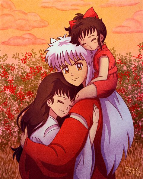 Yaswin Art Inuyasha Kagome And Moroha Hanyou No Yashahime