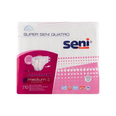 Super Seni Quatro Pieluchomajtki M 10 Sztuk