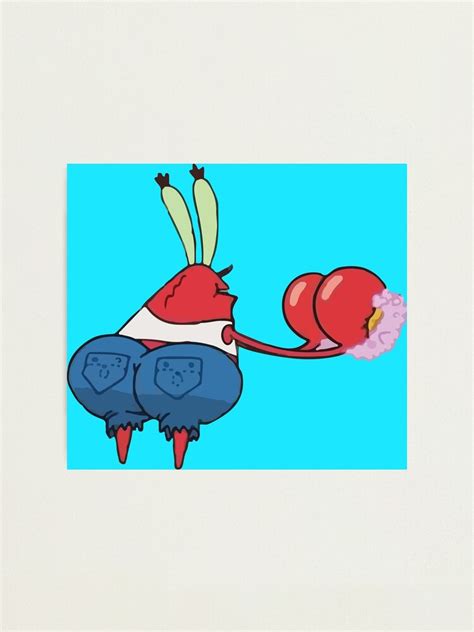 Thicc Mr Krabs Spongebob Photographic Print By Nikkimouse82